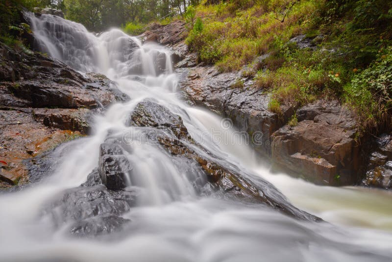 Datanla Waterfalls, Dalat, Vietnam Stock Photo - Image of beautiful ...
