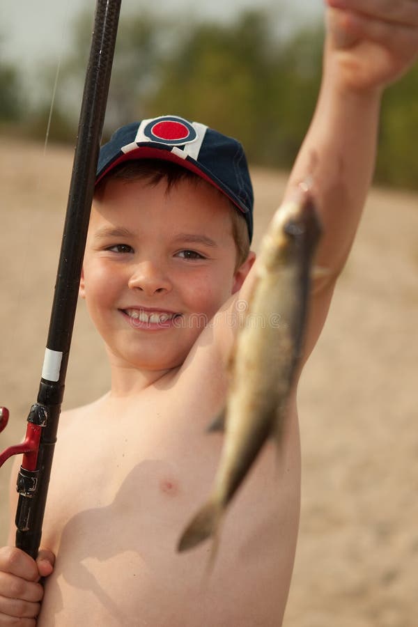 First catch stock photo. Image of young, recreational - 19475760