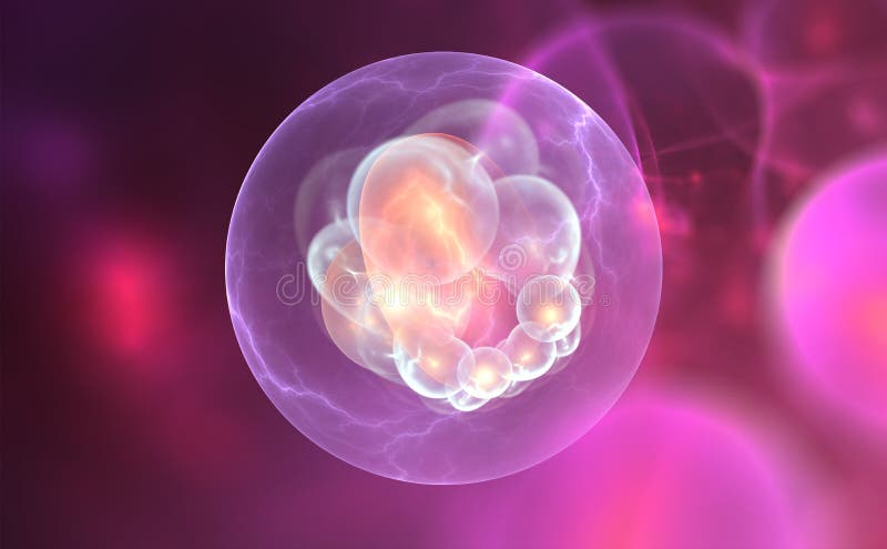 First cell, origin of life stock illustration. Illustration of natural ...