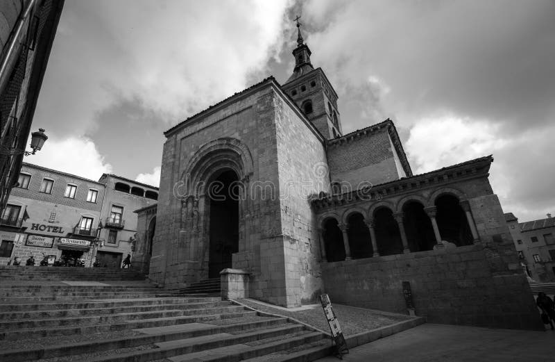 The First Church Built in Segovia, Spain. Stock Photo - Image of chapel ...