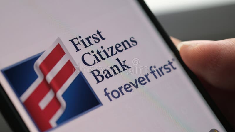 First Citizens Bank logo editorial stock photo. Image of banker - 273288103
