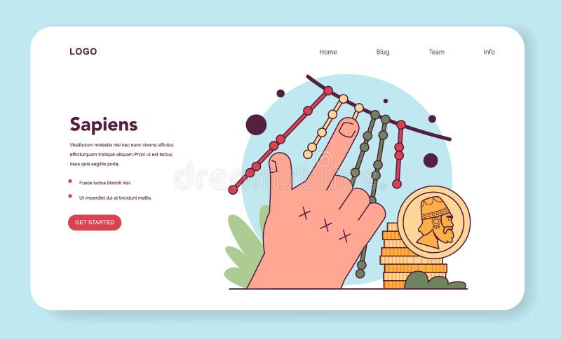 First Civilization Origin Web Banner or Landing Page. Ancient Language ...