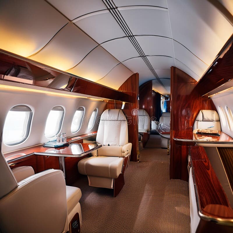 First Class Aircraft, AI Generated Stock Illustration - Illustration of ...
