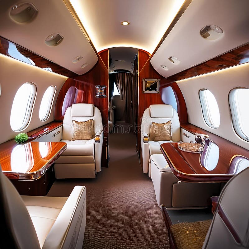 First Class Aircraft, AI Generated Stock Illustration - Illustration of ...