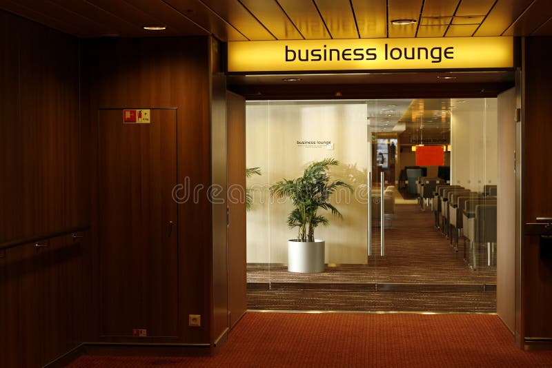 First Class Business Lounge Area in the Airport Stock Photo - Image of ...