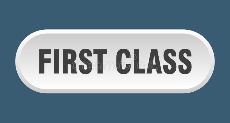 First class stamp stock vector. Illustration of round - 136894675