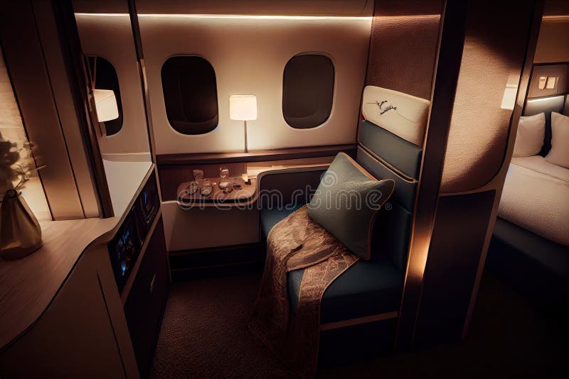 First Class Cabin, with Spacious Seating and Luxury Amenities ...