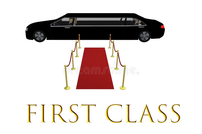 First-Class Customer Service Concept Stock Illustration - Illustration ...
