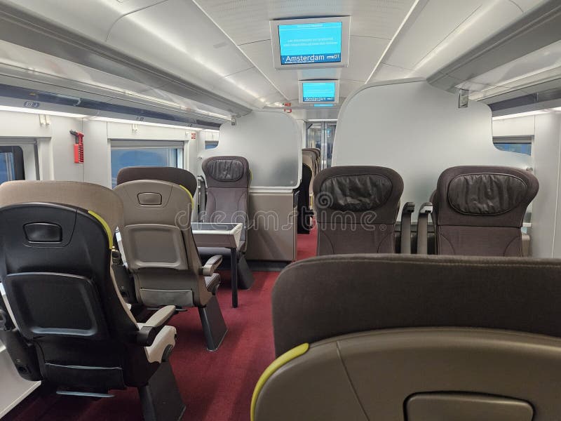 First Class on the Eurostar Editorial Stock Photo - Image of belgium ...