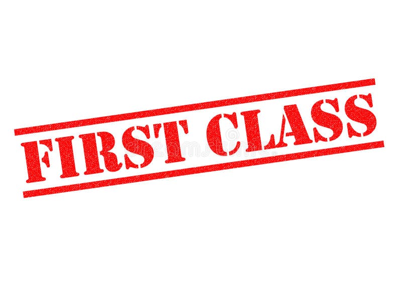 FIRST CLASS stock illustration. Illustration of class - 86667363