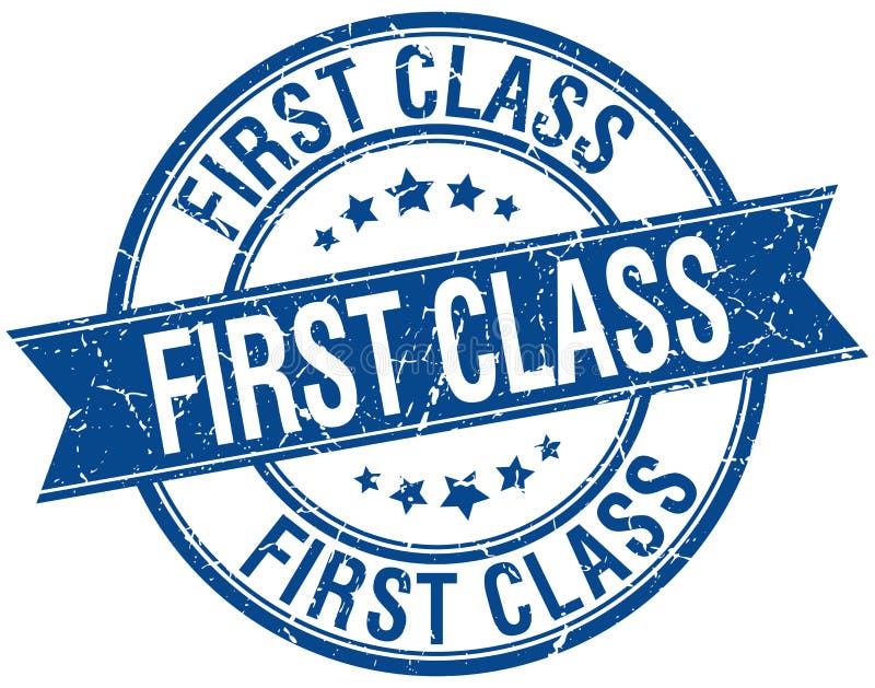 First class stamp stock vector. Illustration of rubber - 120830043