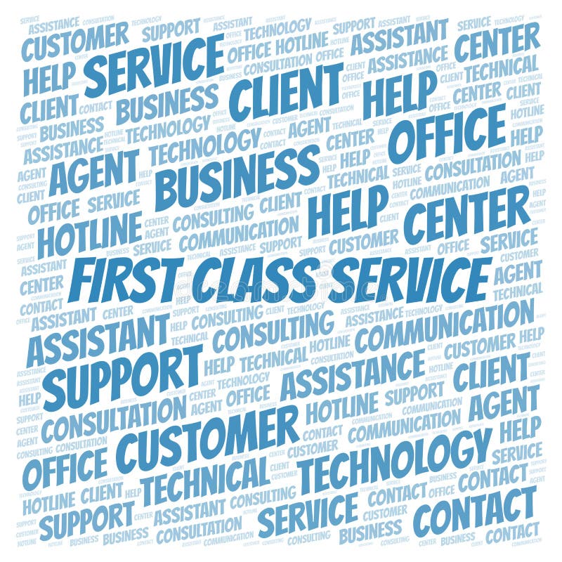 Customer First word cloud. stock illustration. Illustration of people ...