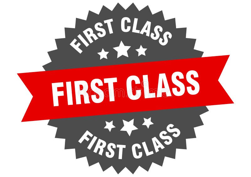 First class stamp stock vector. Illustration of round - 136894675