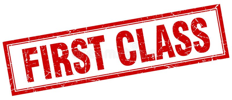 First class stamp stock vector. Illustration of grungy - 125214669