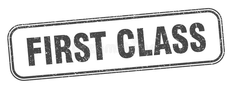 First class stamp stock vector. Illustration of round - 136894675