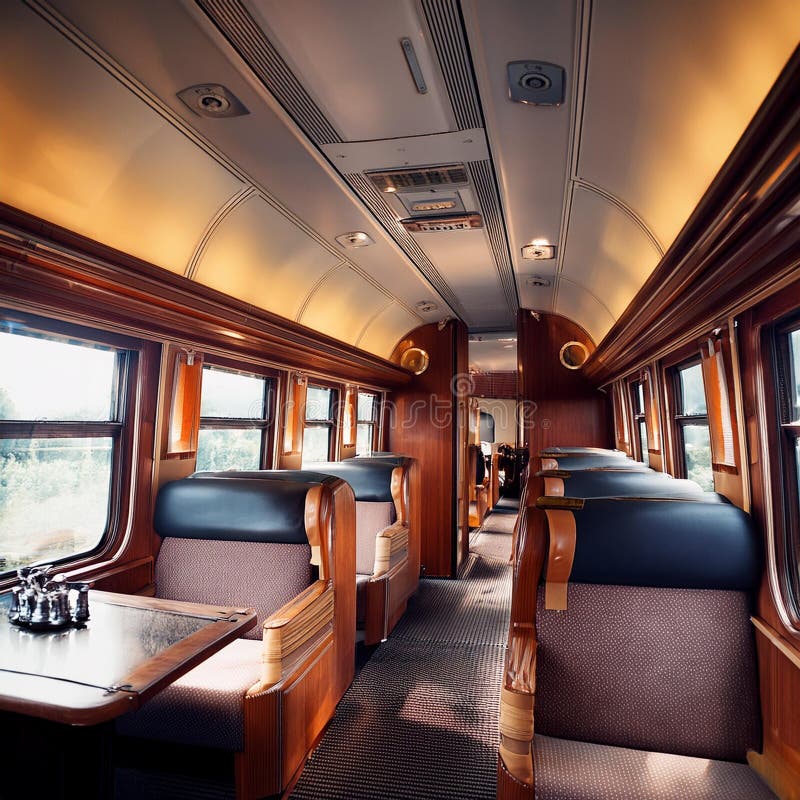 First Class Train, AI Generated Stock Illustration - Illustration of ...