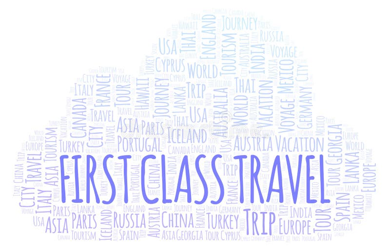 First Class Service Word Cloud. Stock Illustration - Illustration of ...