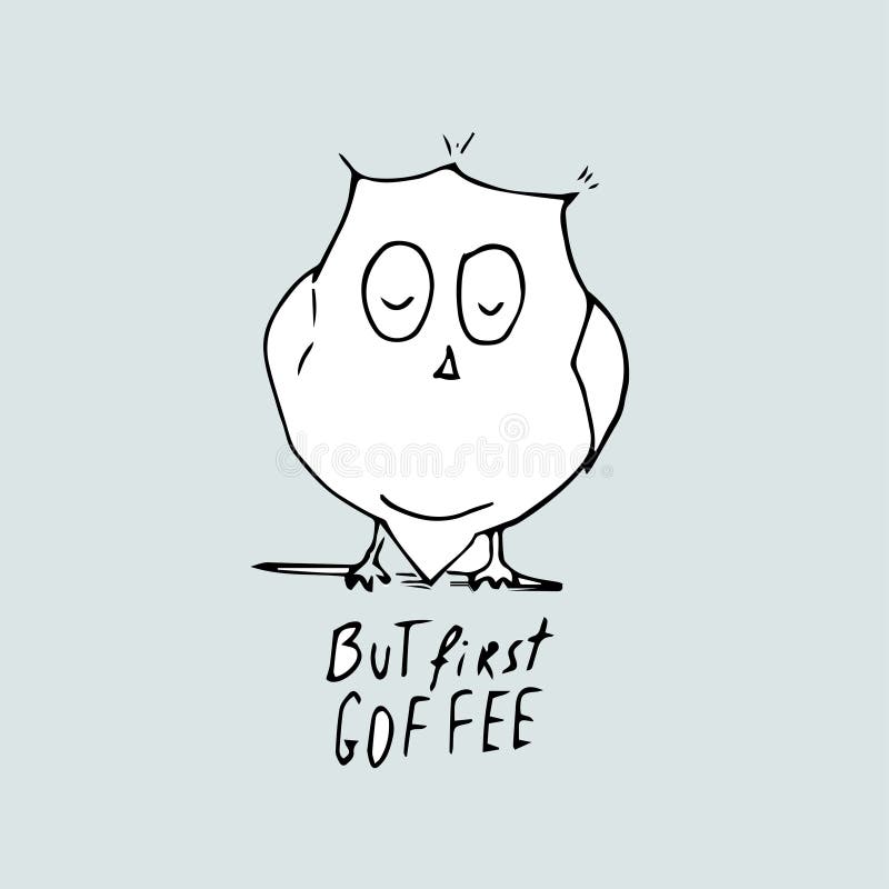 But first coffee idea stock vector. Illustration of design - 105983666