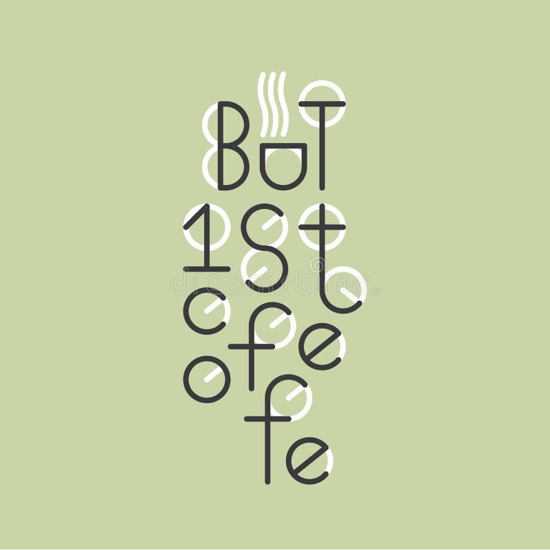 But first coffee stock vector. Illustration of break - 102133381