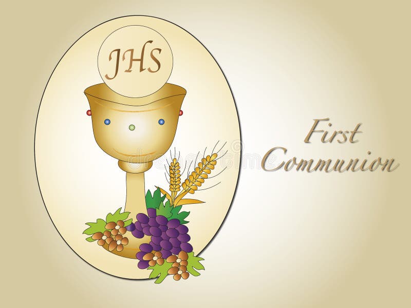 First communion stock illustration. Illustration of bread - 29362463