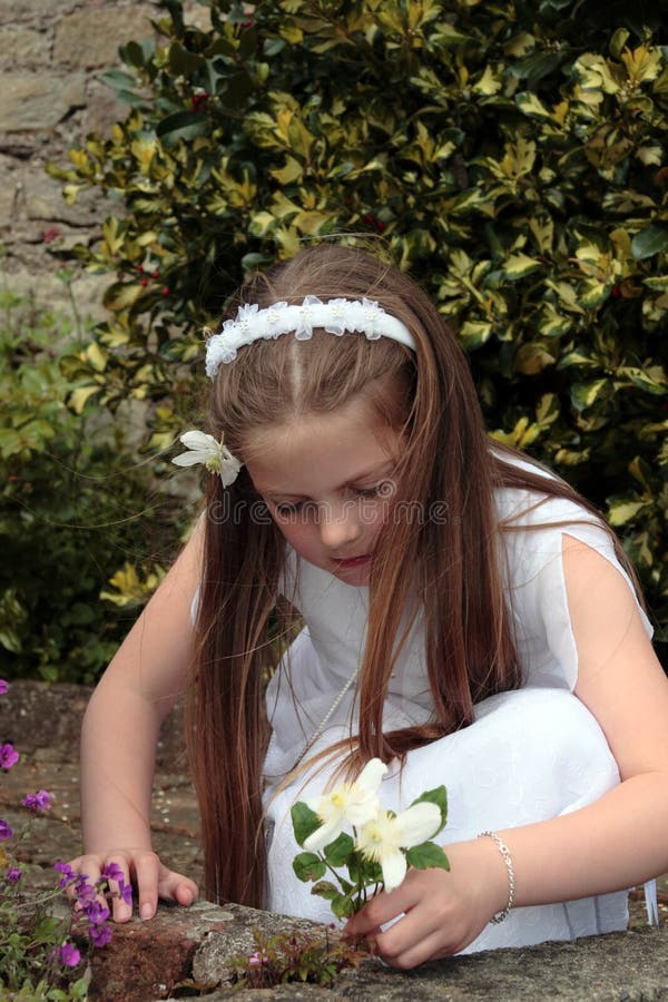 First communion stock photo. Image of holy, flower, beautiful - 5725948