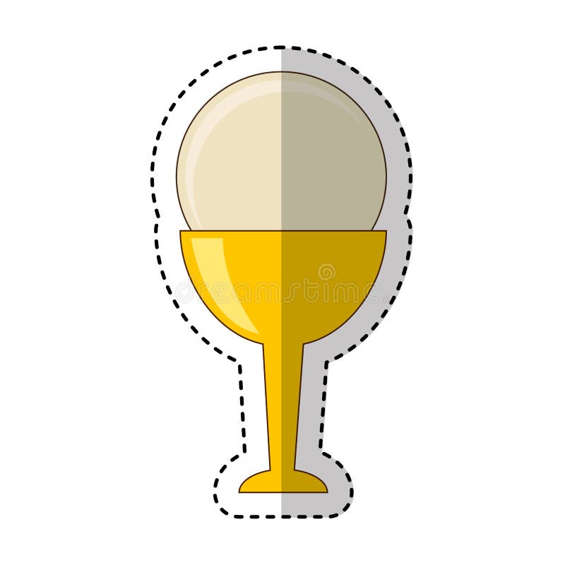 First Communion Chalice Icon Stock Vector - Illustration of ritual ...