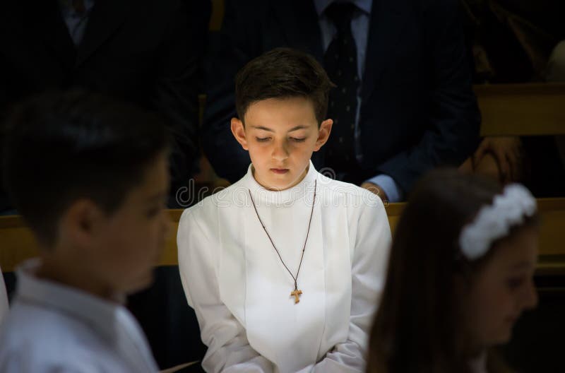 First Communion stock photo. Image of blessed, christian - 55470746