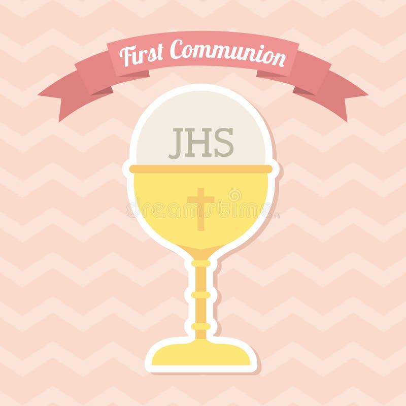 First communion stock illustration. Illustration of template - 49481381