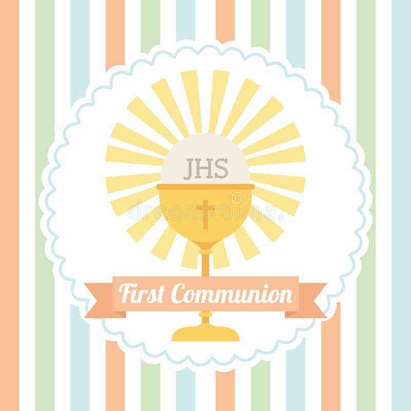 First communion stock illustration. Illustration of catholic - 49481423