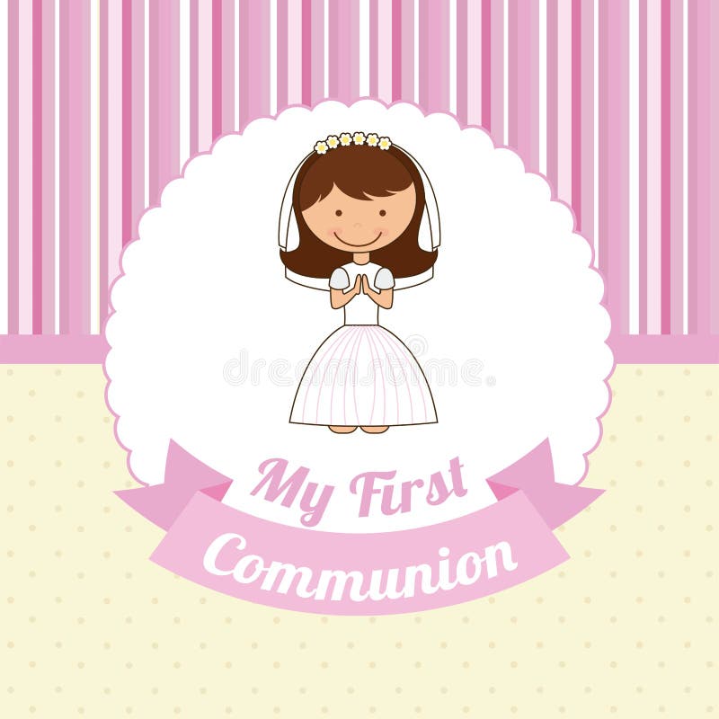 First communion stock vector. Illustration of sign, symbol - 50135647