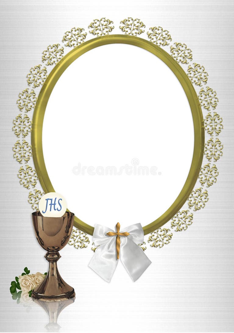 Border Communion First Invitation Stock Illustrations – 324 Border ...