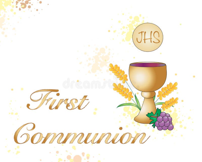 First Communion stock illustration. Illustration of icon - 49736497