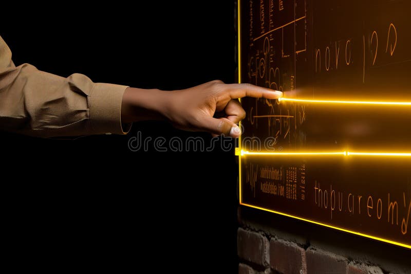 First Contact, with Hand Touching Spinning Vortex of Light Particles ...