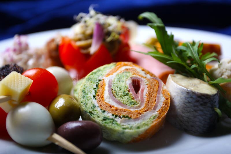 First course stock photo. Image of tomato, food, fish - 35489780