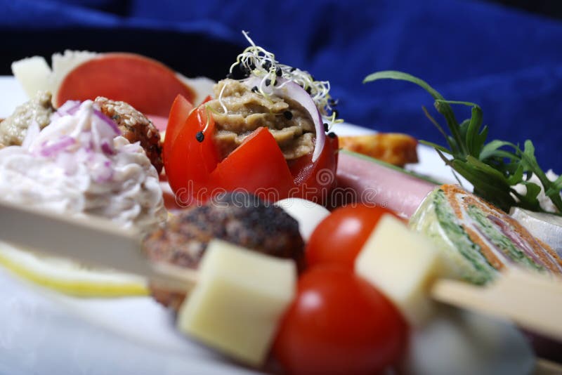 First course stock image. Image of plate, tomatoes, dish - 35489793