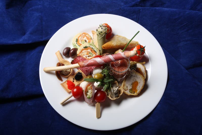 First course stock image. Image of plate, olive, fish - 35489843