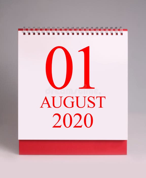 The First Day of August 2020 Stock Photo - Image of diary, number ...
