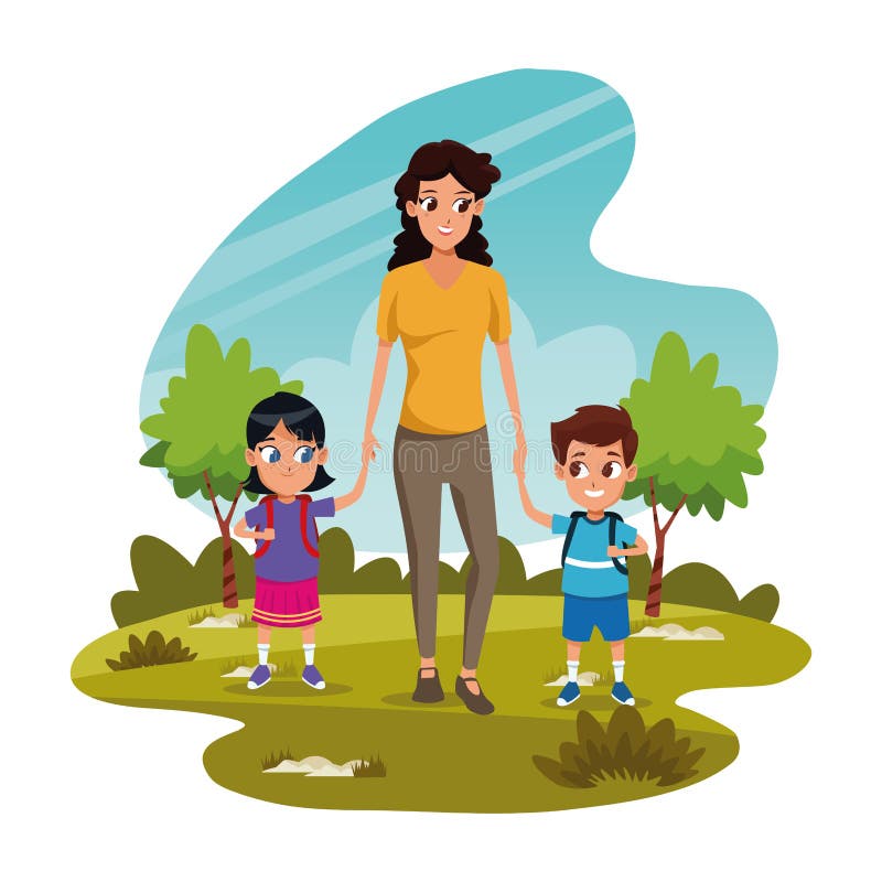 The first day of class stock vector. Illustration of childhood - 152177532