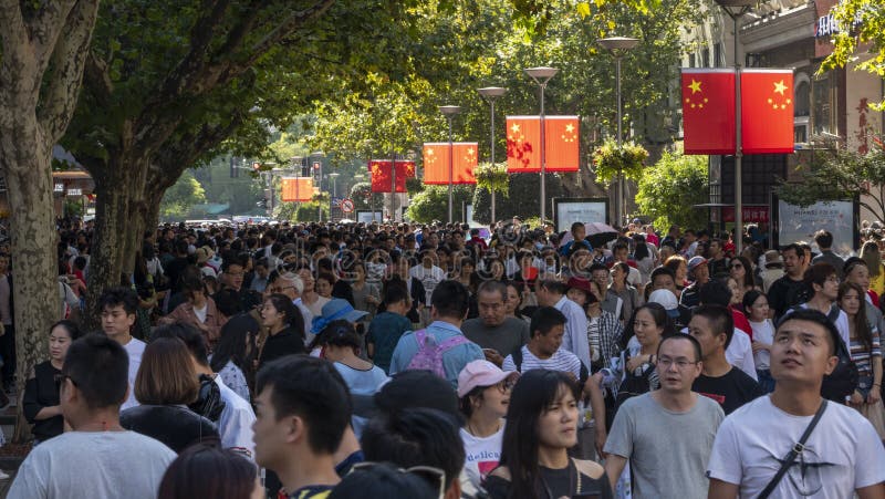 First Day of the Long Holidays in Shanghai on October 1st, the ...