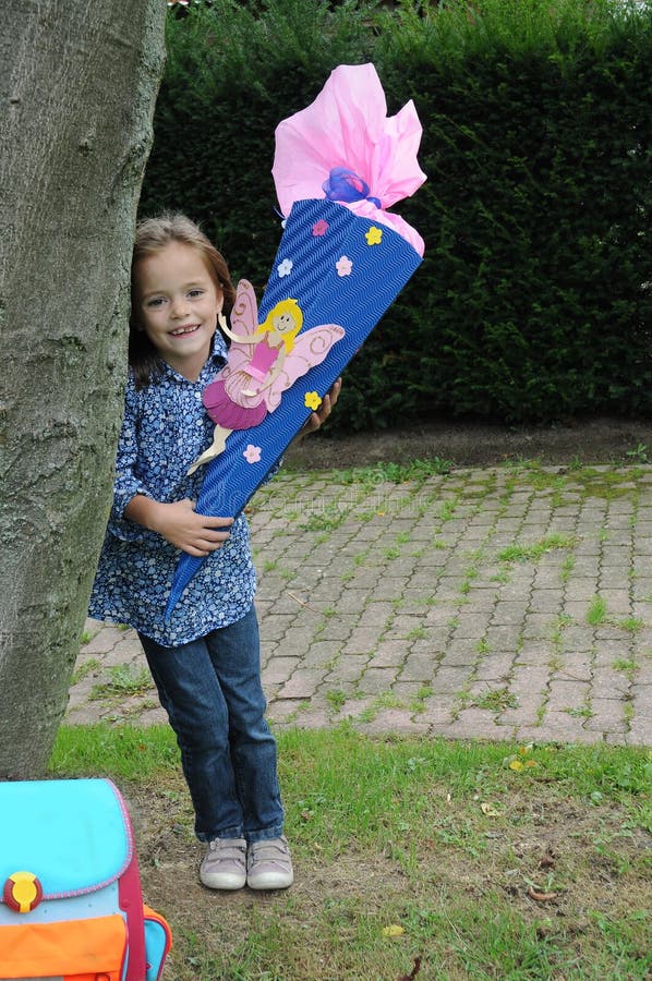 First day at school stock photo. Image of school, schoolbag - 21059478