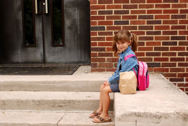 First day of school stock image. Image of adorable, childhood - 3085385
