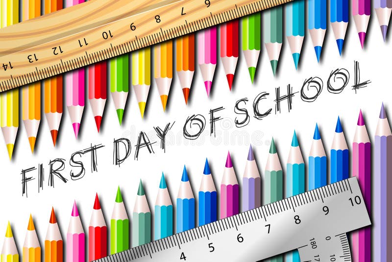 Back To School. Text on the Blackboard from the Symbols of the Periodic ...