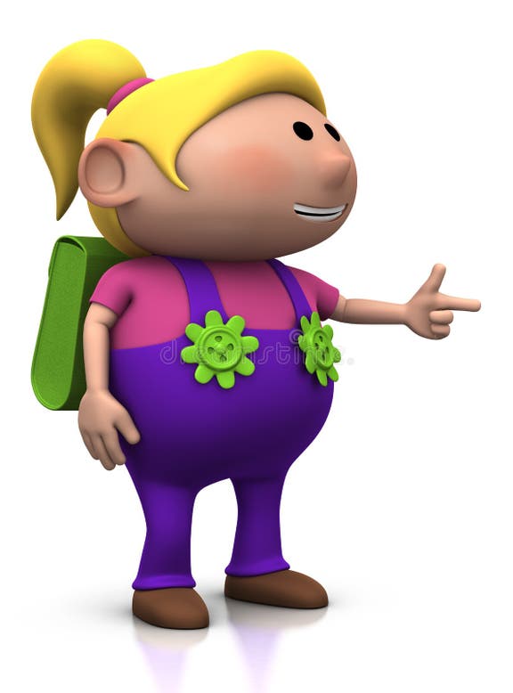 Girl Child Pointing Stock Illustrations – 3,102 Girl Child Pointing ...