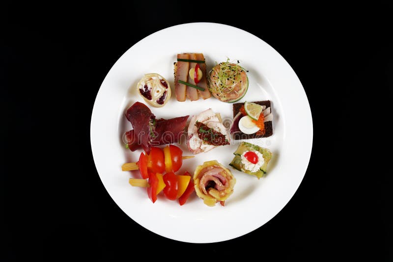 First Dish in a Plate, View from Above Stock Photo - Image of chicken ...