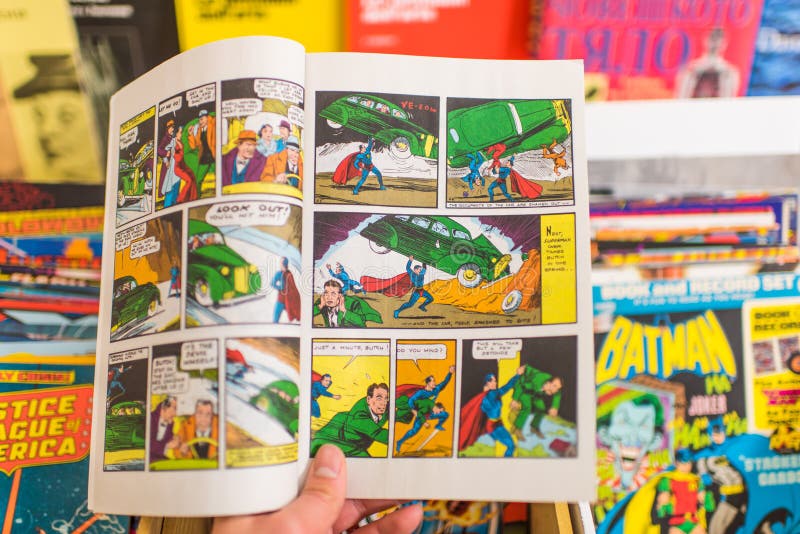 First Edition Action Comics Comic Book with Superman Editorial Image ...