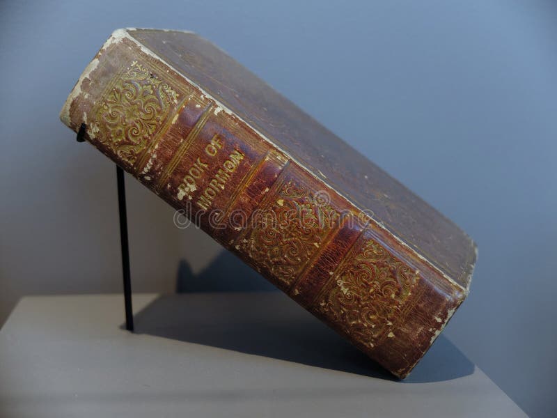 First Edition Book of Mormon on Display Old Antique Religion Scripture ...