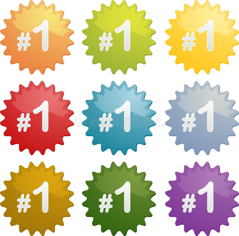 Number icons stock vector. Illustration of preschool, graphics - 869598