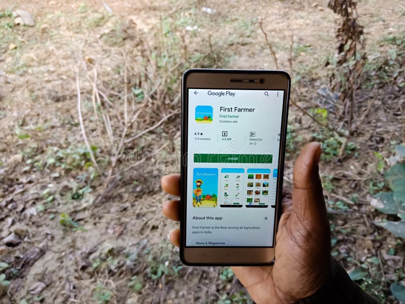 First Farmer Online Farming Support Application Software Displayed on ...