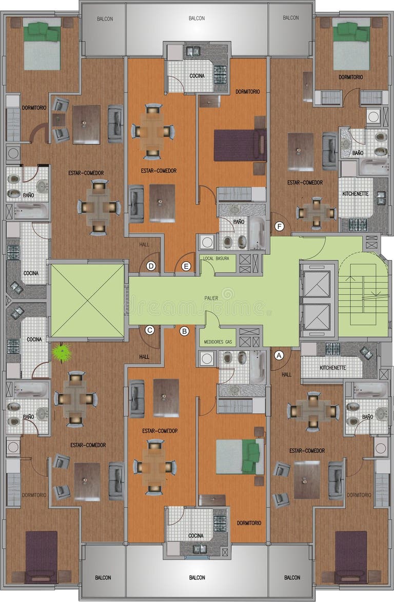 Floor Plan Symbols Stock Illustrations – 813 Floor Plan Symbols Stock ...