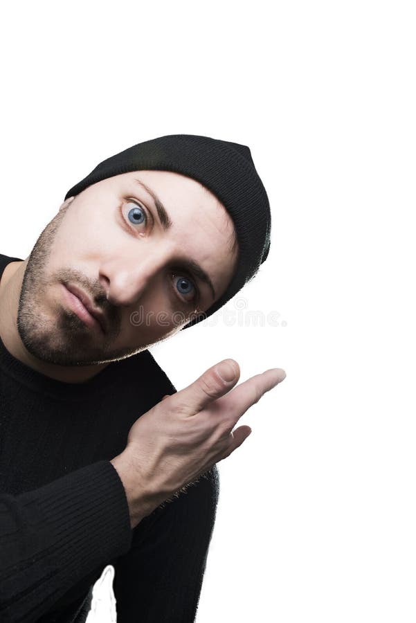 First Floor of a Dangerous Man with Blue Eyes Stock Photo - Image of ...